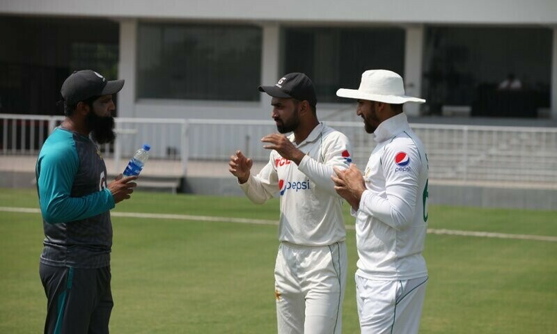 Debutant Salman Ali Agha gets Test cap from Muhammad Yousuf - Sports ...