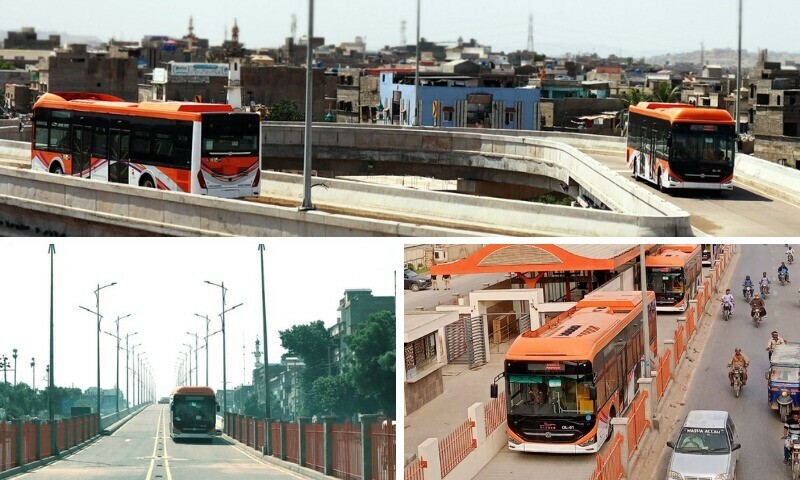 Orange Line BRT starts in Karachi, fare kept at Rs20 - Pakistan - Aaj ...
