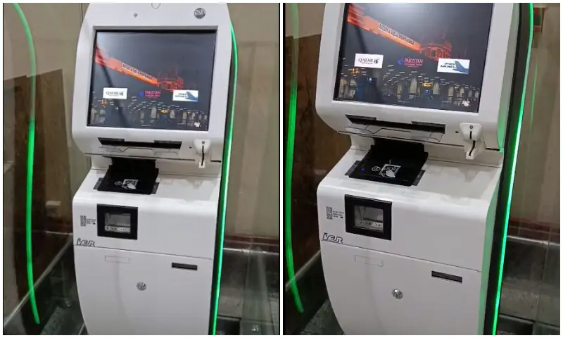 Self-service boarding card machines installed at major Pakistani ...