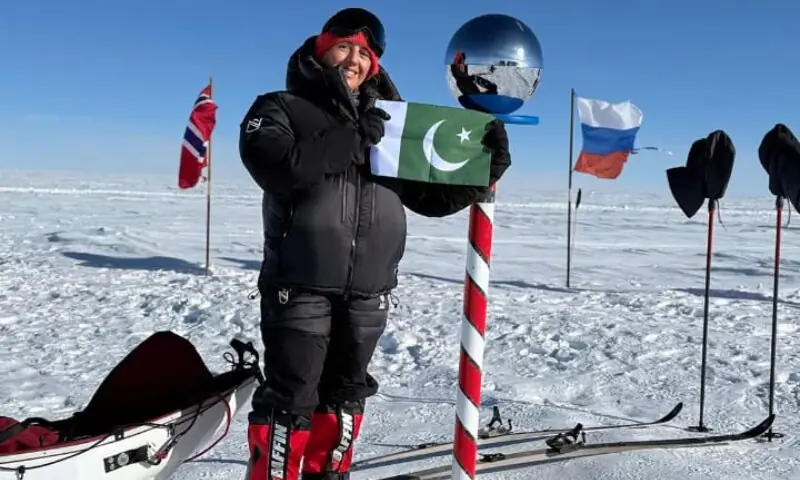 Samina Baig makes history; skiing to South Pole - Pakistan - Aaj English TV